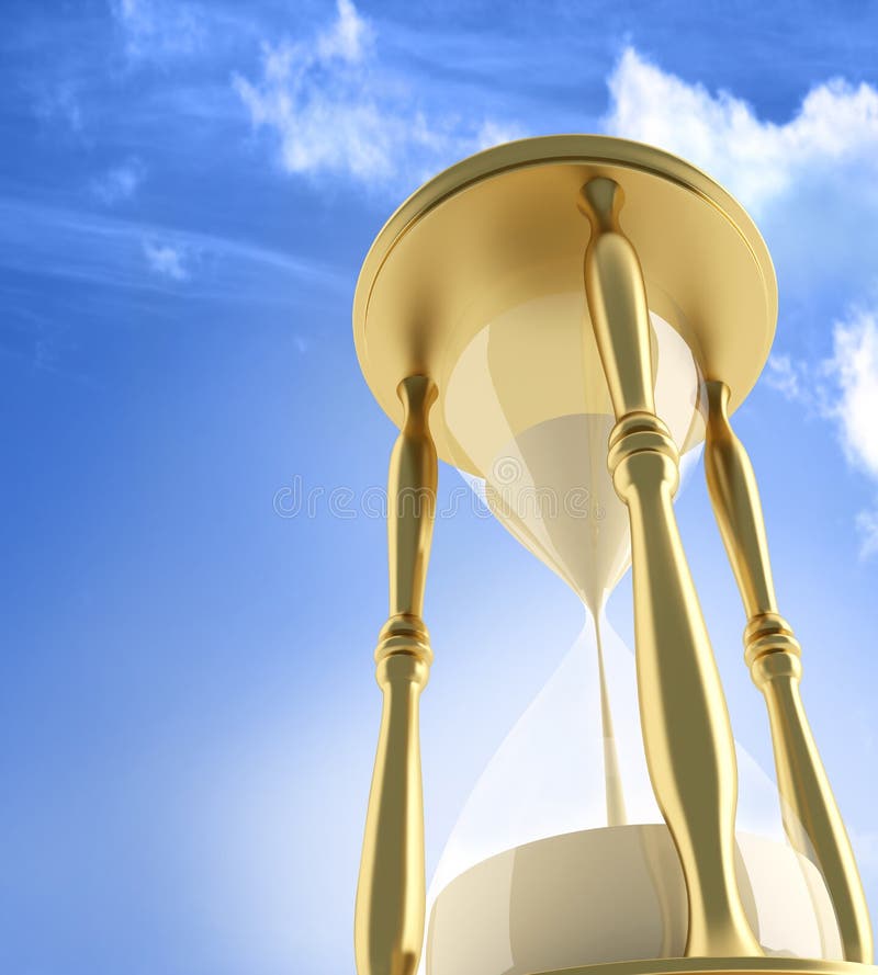 Illustration of a Sandglass Hourglass Stock Illustration - Illustration ...
