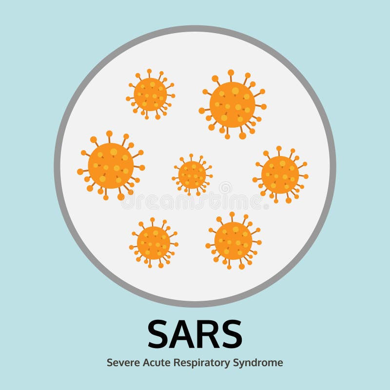 Illustration of Sars Virus Disease in the Trial Tray, Medical Stock ...