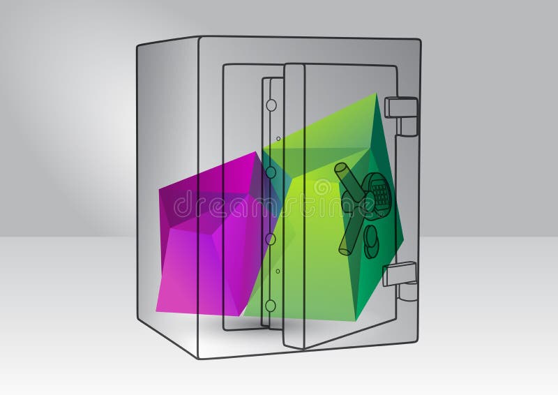 Illustration of the Save with 3d Elements Stock Illustration ...