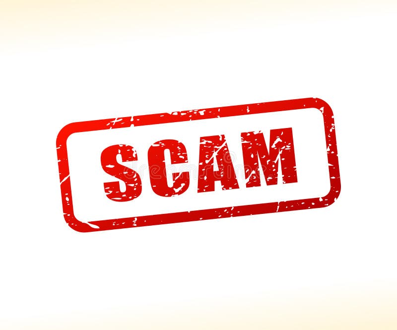 Scam text stamp stock vector. Illustration of cheat - 107568171