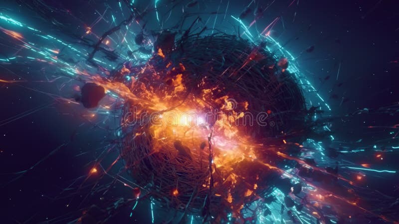 Scientific Foundation. Discoveries of the Future Stock Illustration ...