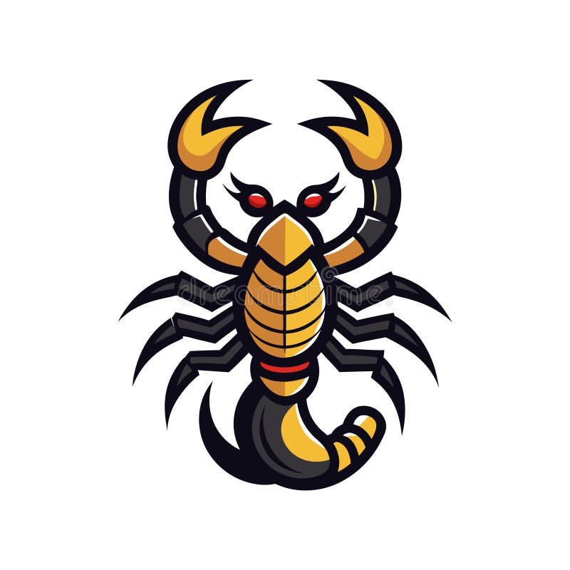 Illustration Scorpion on White Background Stock Vector - Illustration ...