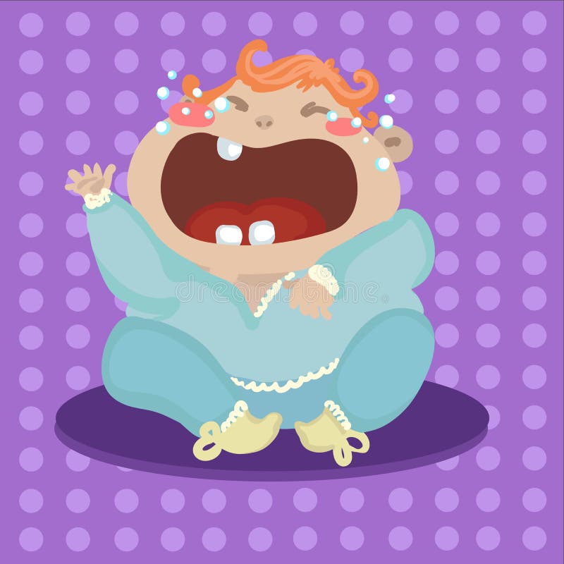 Illustration scream baby stock vector. Illustration of cartoon - 67401588