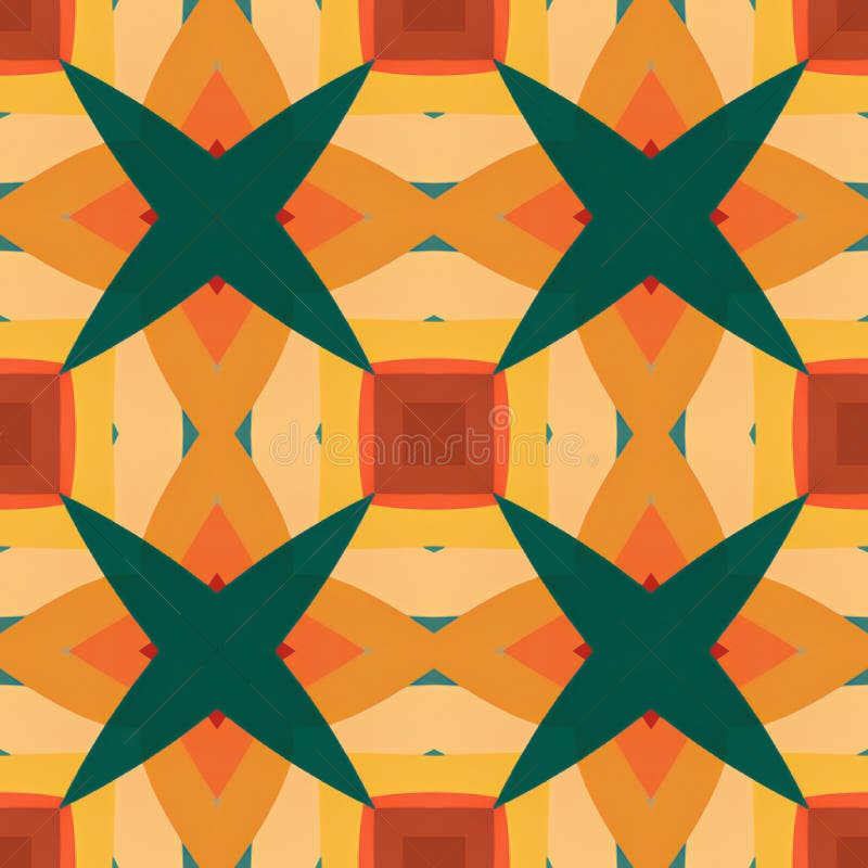 Seamless Background Pattern, Abstract Geometric Symmetric Pattern in ...