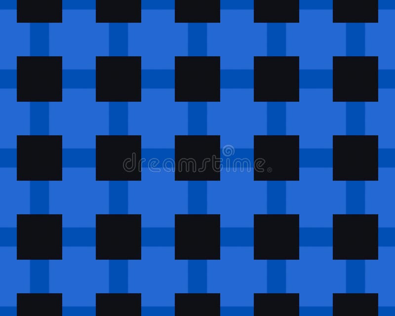 Illustration of a Seamless Black and Blue Square Tile Pattern Stock ...