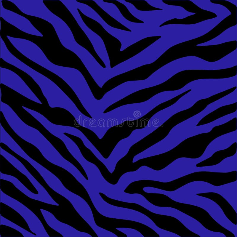 Vector Illustration of Seamless Set Zebra Pattern Stock Vector ...