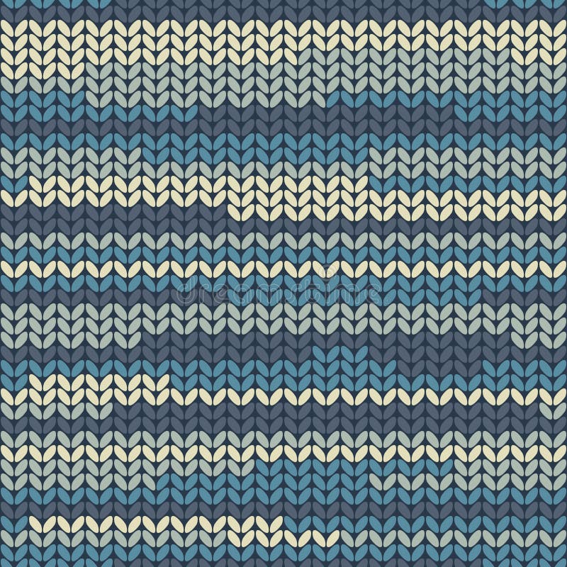 Illustration Seamless Knitted Pattern. Stock Vector - Illustration of knit, clothing: 35807963