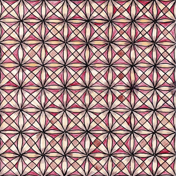 Illustration of Seamless Pattern Art Drawing with Batik Theme Using ...