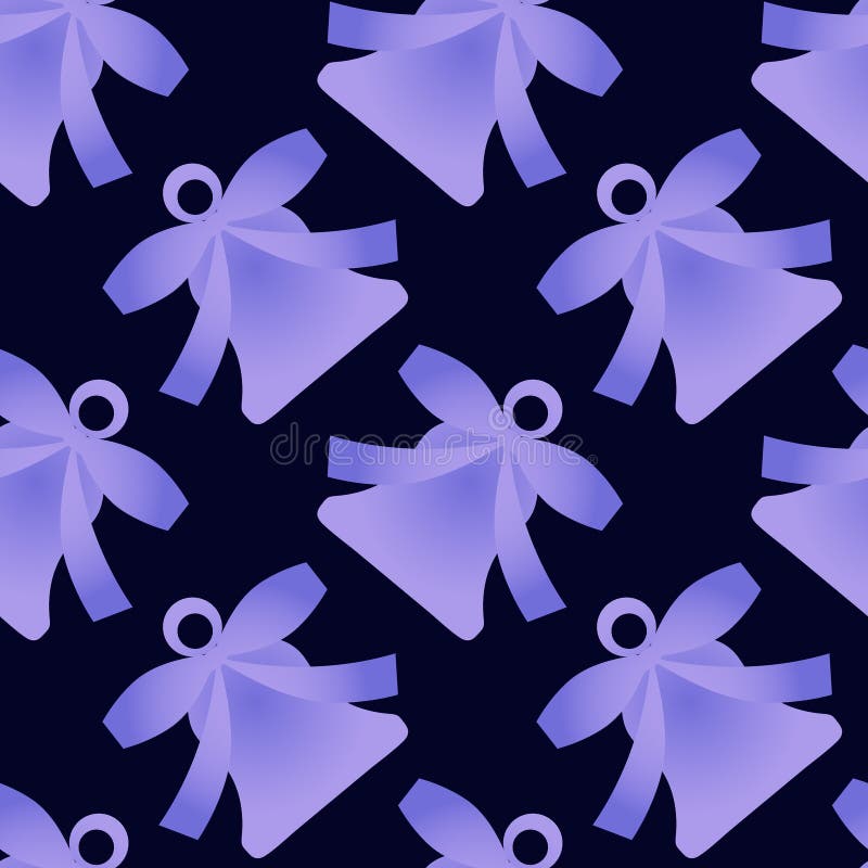Illustration a Seamless Pattern on a Square Background - a Bell. Design ...