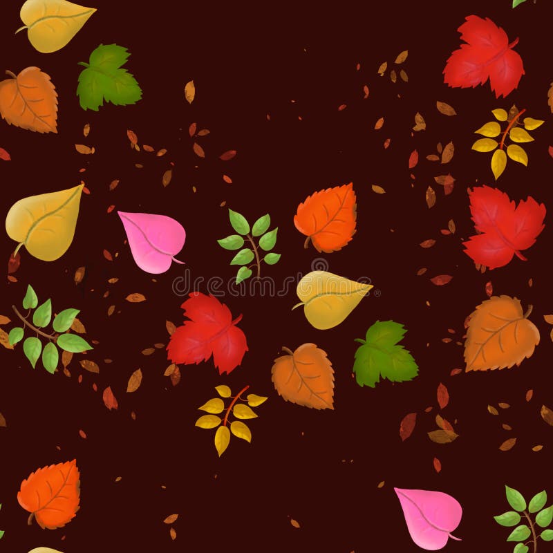 Autumn Maroon Branches and Flowers with Brown Leaves Isolated on White ...