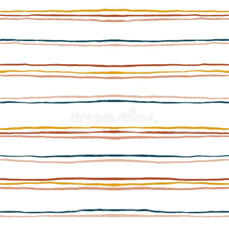 Illustration Seamless Patterns Drawing of Pink Yellow Blue Line Striped ...