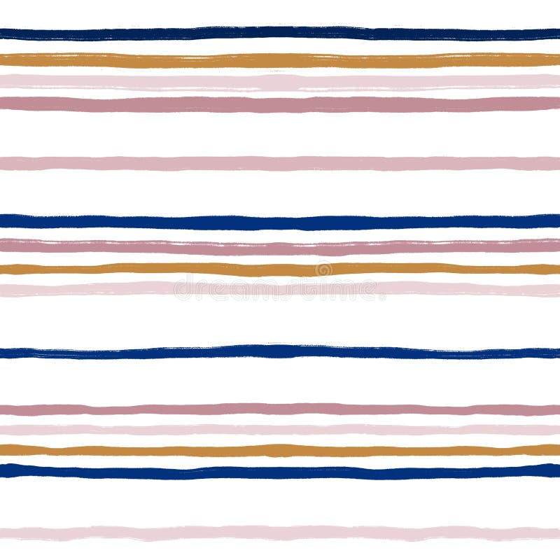 Illustration Seamless Patterns Drawing of Yellow Blue Line Striped ...