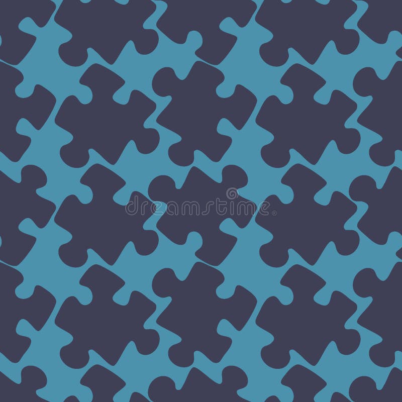 Illustration - Seamless Texture, Pattern - Puzzles. Minimalism ...