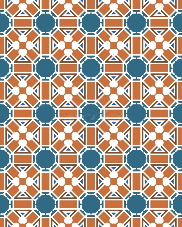 An Illustration of a Seamless Tile Pattern Used As Wallpaper or ...