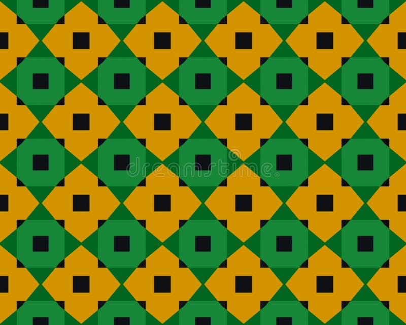 Illustration of Seamless Yellow and Green Square and Tr.iangle Tile ...