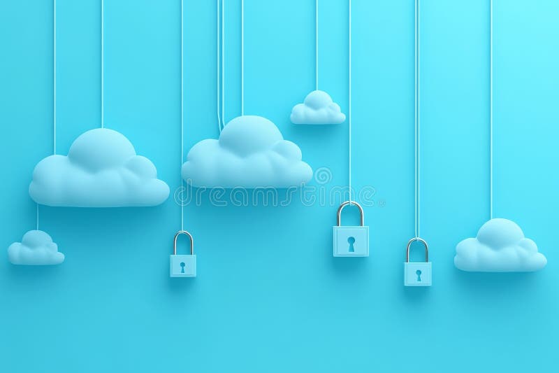 Secure Cloud Lab: Hyper Realistic Data Encryption Visualizatio Stock Image - Image of security ...