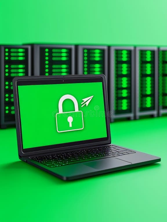 The Illustration of a Secure File Transfer Includes Computer Screens ...