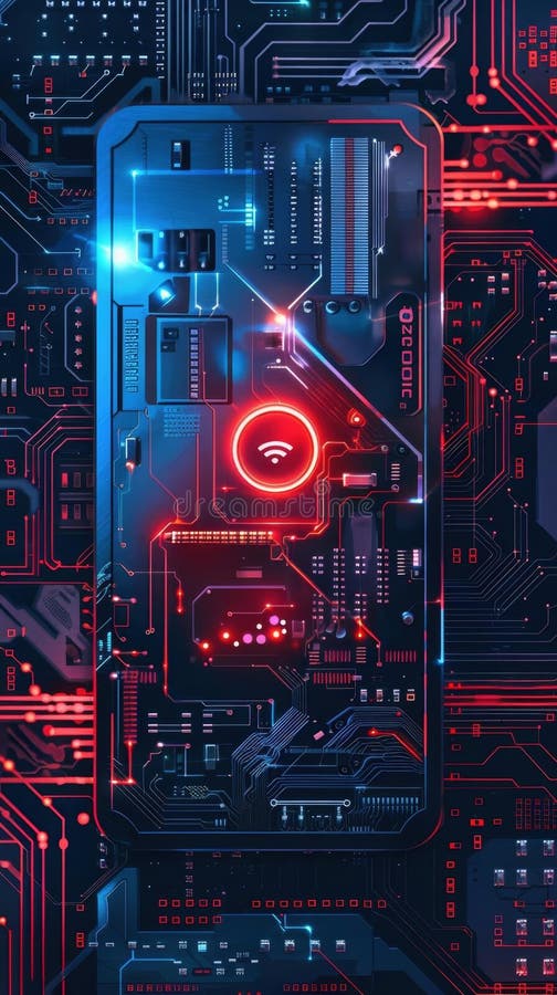 Illustration of a Secure Login Screen with Key and Password Input ...