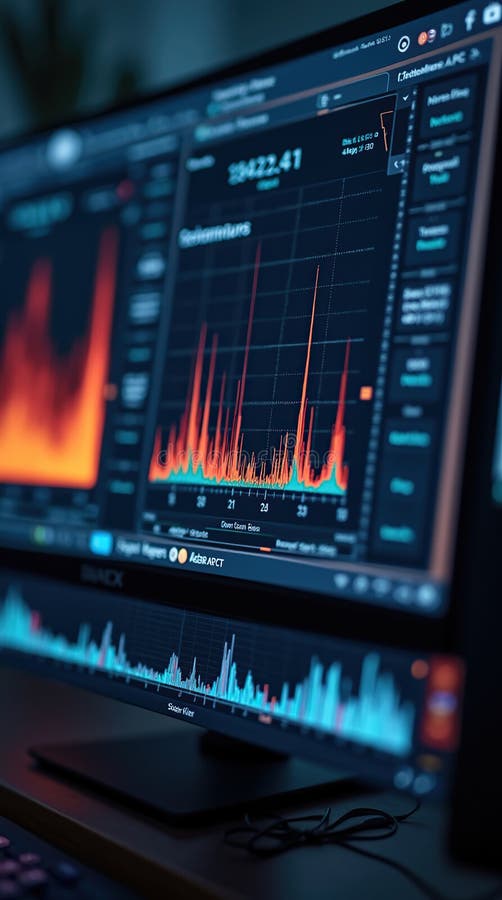 Seismograph Analysis Showcasing Seismic Wave Characteristics in Red ...