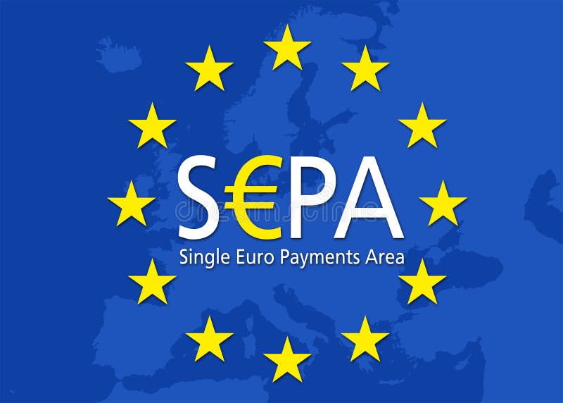 Illustration SEPA Single Euro Payments Area Stock Illustration ...