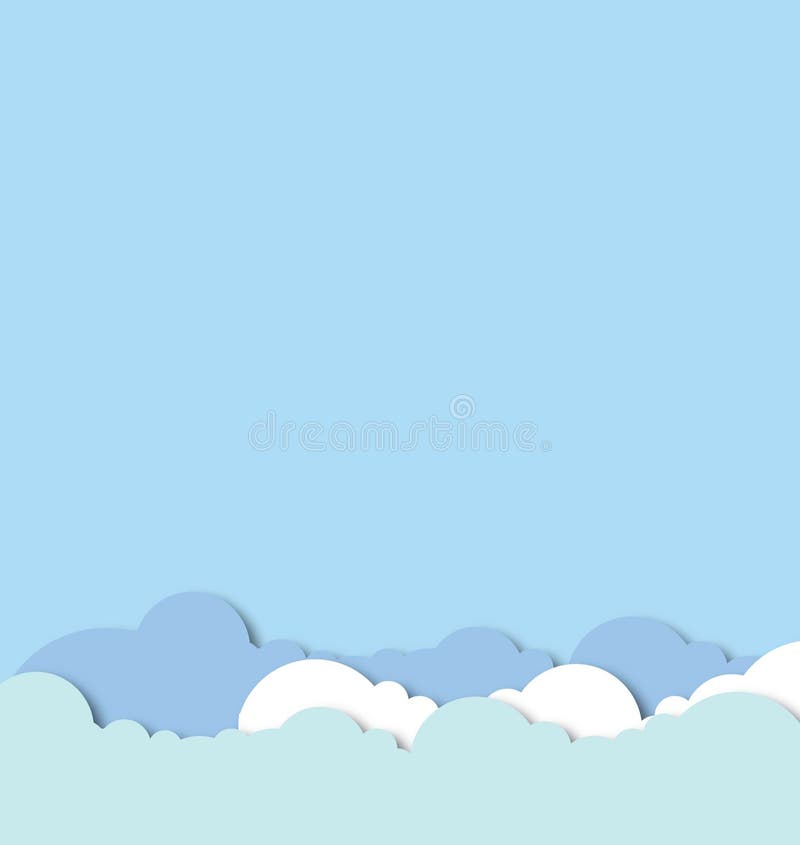 Cloud papercut stock image. Image of clouds, space, modern - 194307263