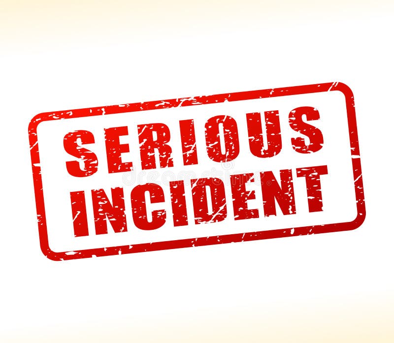 Serious Incident Text Buffered Stock Vector - Illustration of emergency ... Serious Incident Text Buffered Stock Vector - Illustration of emergency ...