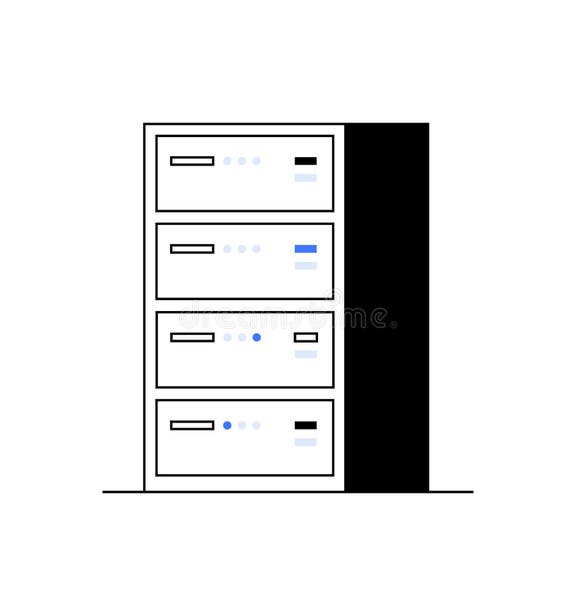 Server Stack Icon Representing Data Storage and Management, Ideal for ...