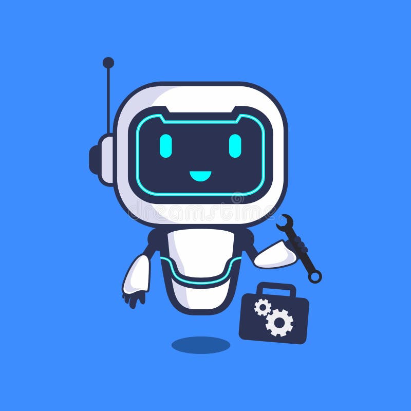 Illustration Service Robot Character Vector Technology Stock Vector ...
