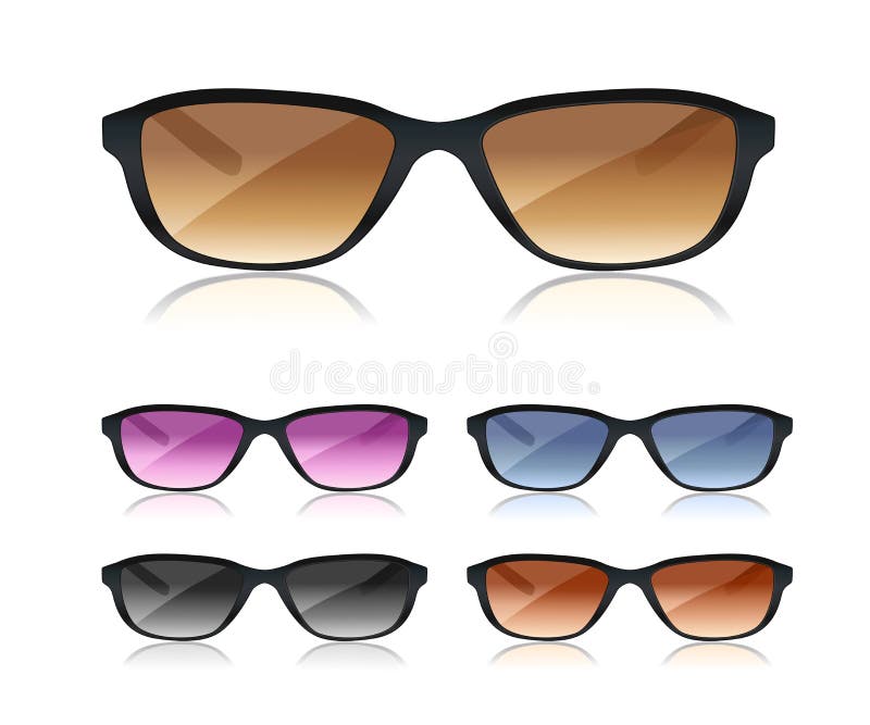 Sunglasses stock vector. Illustration of funky, color - 25193965