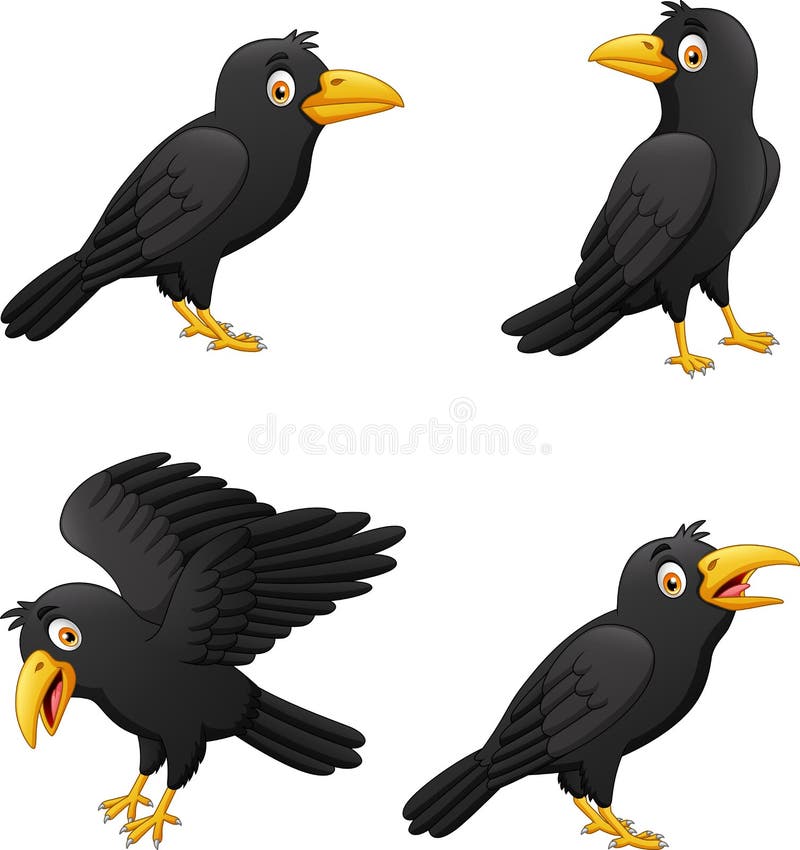 Funny Cartoon Crow Expressions Stock Illustrations – 13 Funny Cartoon ...