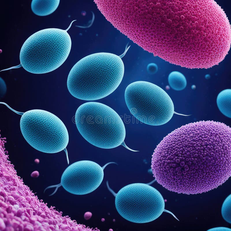 Illustration of a Set of Cells Reproduction Stock Photo - Image of ...