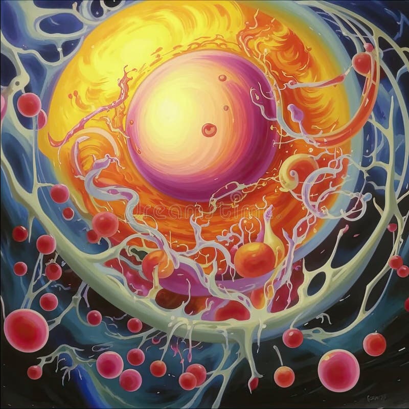 Illustration of a Set of Cells Reproduction Stock Illustration ...