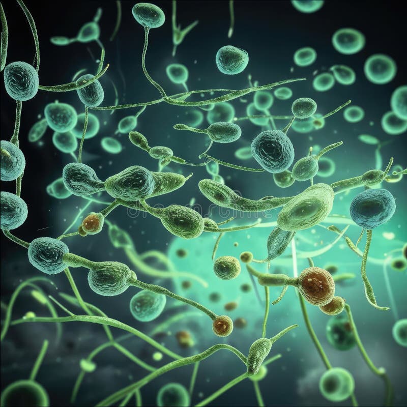 Illustration of a Set of Cells Reproduction Stock Illustration ...