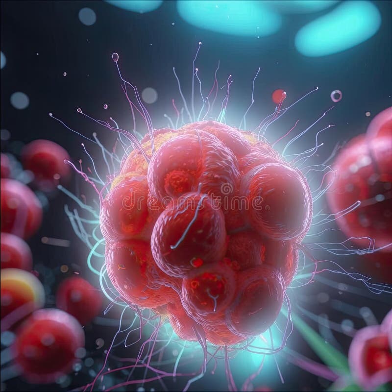 Illustration of a Set of Cells Reproduction Stock Illustration ...