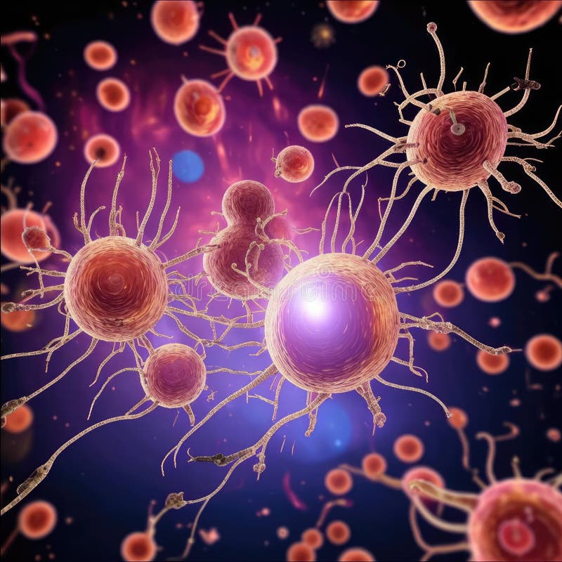 Illustration of a Set of Cells Reproduction Stock Illustration ...