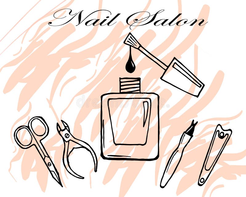 Manicure Drawing Cartoon Stock Illustrations – 1,165 Manicure Drawing ...