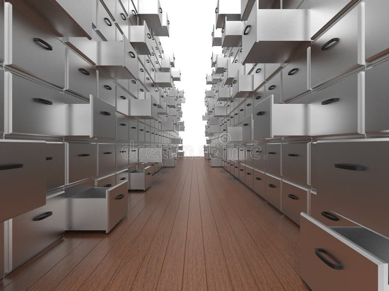 Illustration Set of Retractable Boxes Stock Illustration - Illustration ...