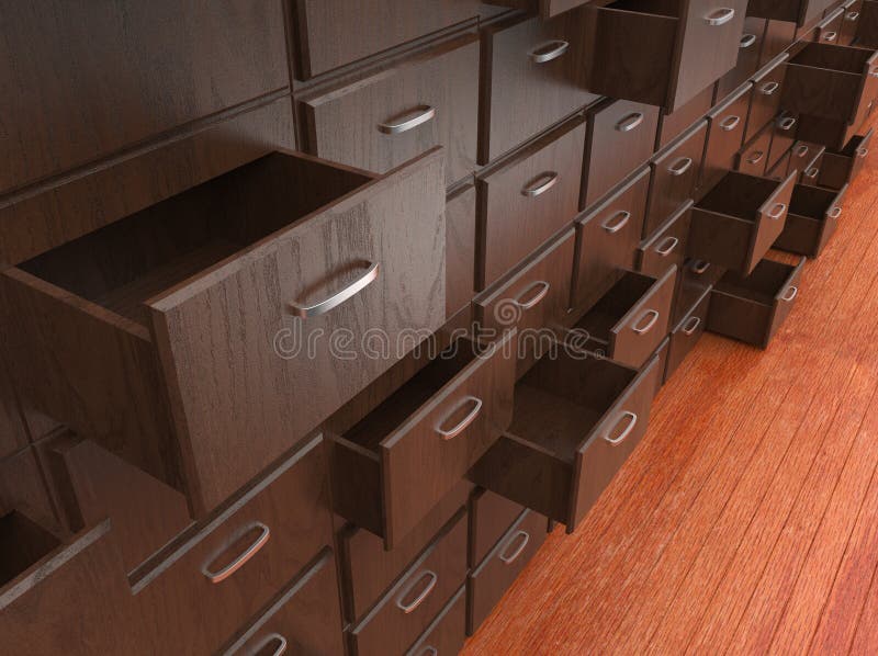 Illustration Set of Retractable Boxes Stock Illustration - Illustration ...