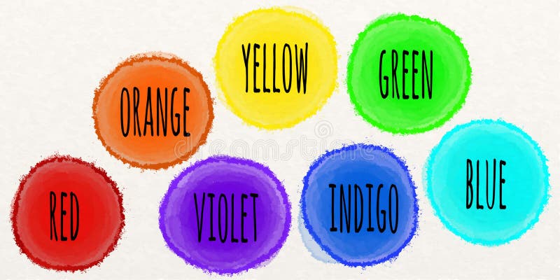 Palette-seven-colors stock vector. Illustration of education - 5934247