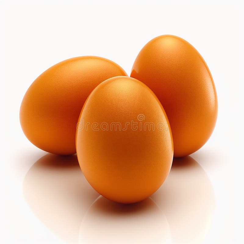 Illustration with Several Easter Orange Eggs 1 Stock Illustration ...