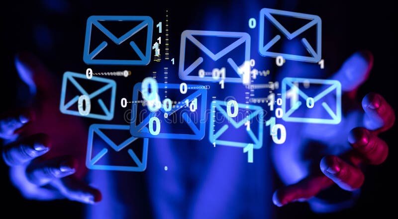 Illustration of Several Message Signs As If Displayed on a Screen Stock ...