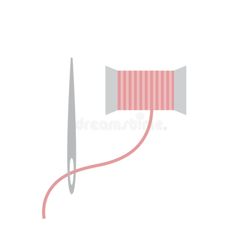 Illustration of Sewing Thread Stitching Stock Illustration ...