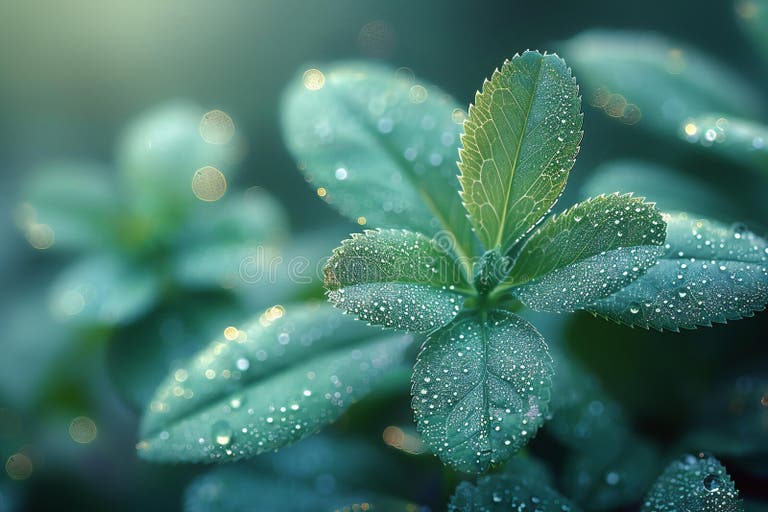 Illustration of Shamrock Leafs with Light and Glitter on the Background ...