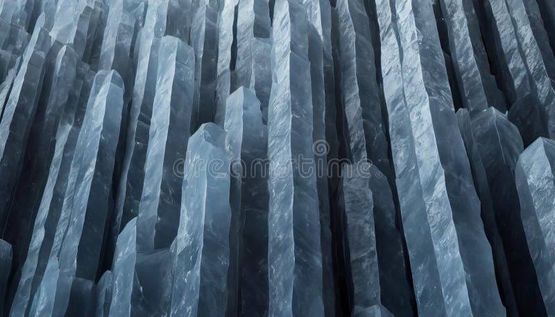 Random Pattern of Basalt Columns Stock Illustration - Illustration of ...