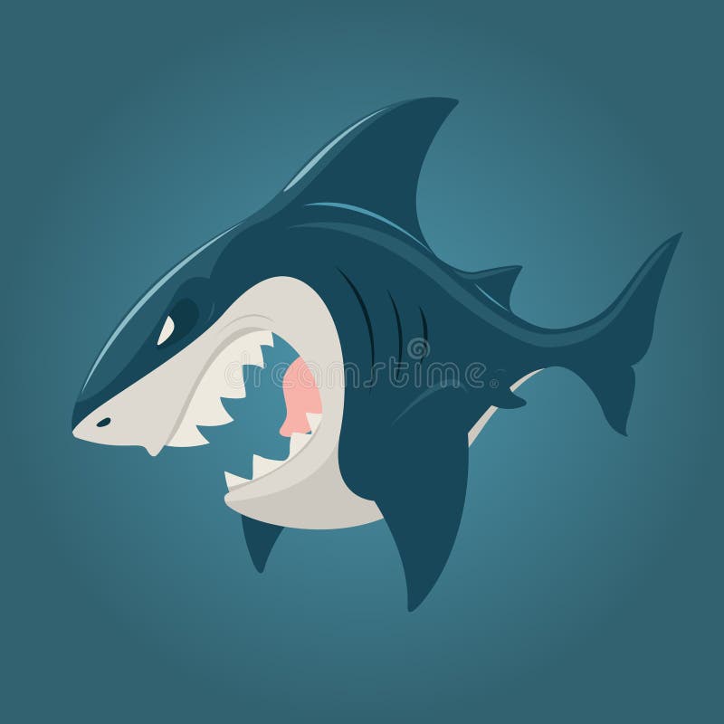 Cartoon Hungry Shark Stock Illustrations – 785 Cartoon Hungry Shark ...
