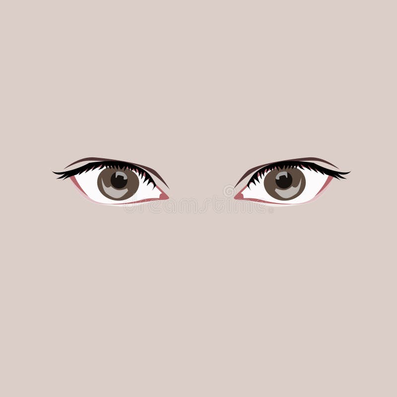 Illustration of a Sharp and Beautiful Eyeball Gaze Stock Illustration ...