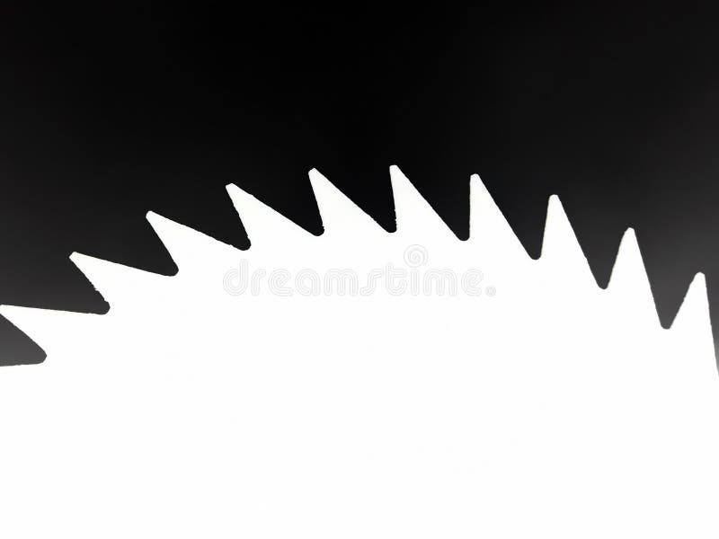 Illustration of Sharp Circular Teeth Isolated on Dark Background Stock ...