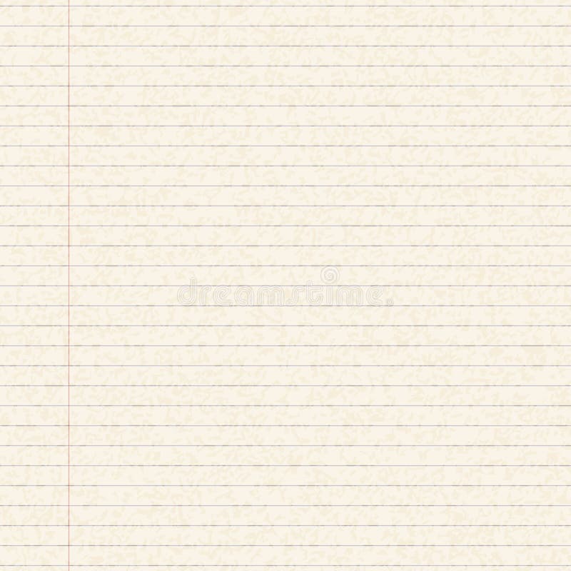 Illustration of a Sheet of Lined Paper Stock Vector - Illustration of ...