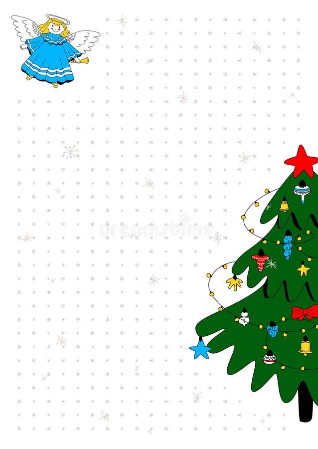 Illustration for a Sheet of Notepad Layout. Stock Vector - Illustration ...