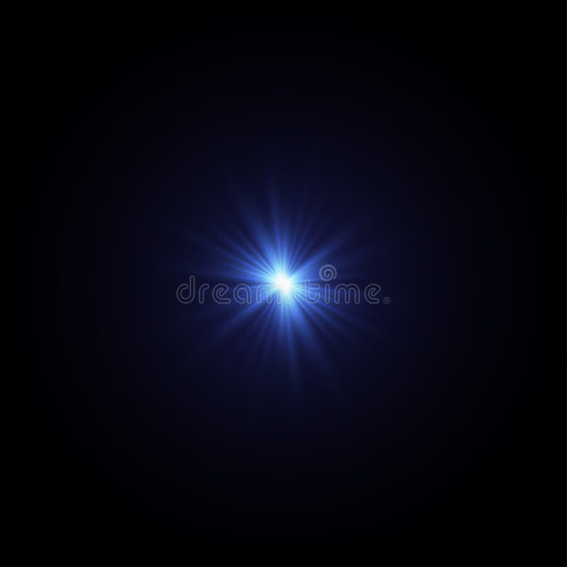 Blue Spark Vector Light Effects. Star and Star Burst Shine.Magic Vector ...